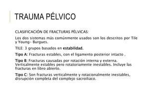 TRAUMA PÉLVICO Y ANORECTAL | PPTX