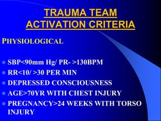 INITIAL ASSESSMENT OF TRAUMA PATIENTS....(INSPIRED FROM CTLS AND ATLS ...