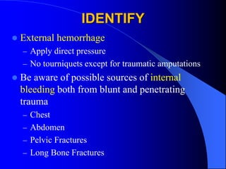 INITIAL ASSESSMENT OF TRAUMA PATIENTS....(INSPIRED FROM CTLS AND ATLS ...