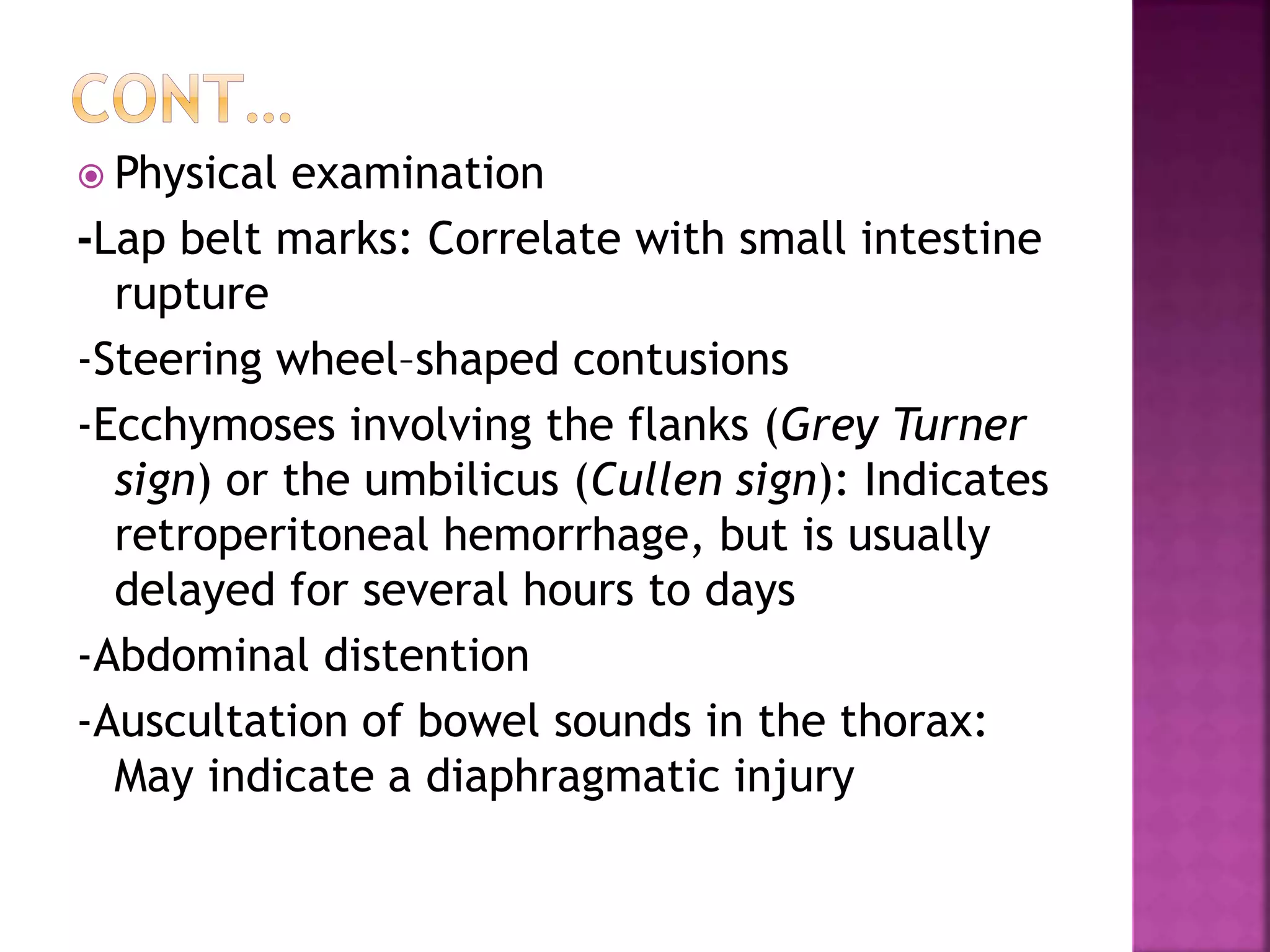 Trauma,mechanism,classification, pathophysiology, sign and symptoms ...