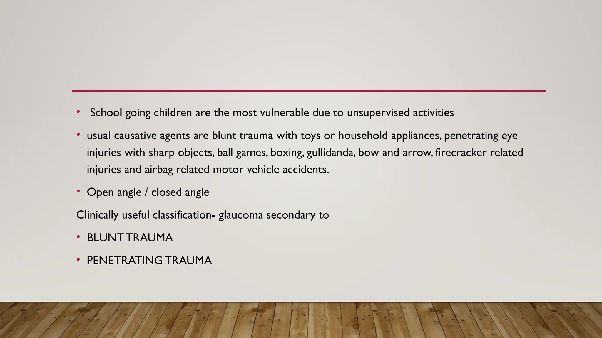 post traumatic glaucoma ( secondary glaucoma) | PPTX