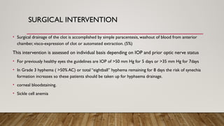 post traumatic glaucoma ( secondary glaucoma) | PPTX