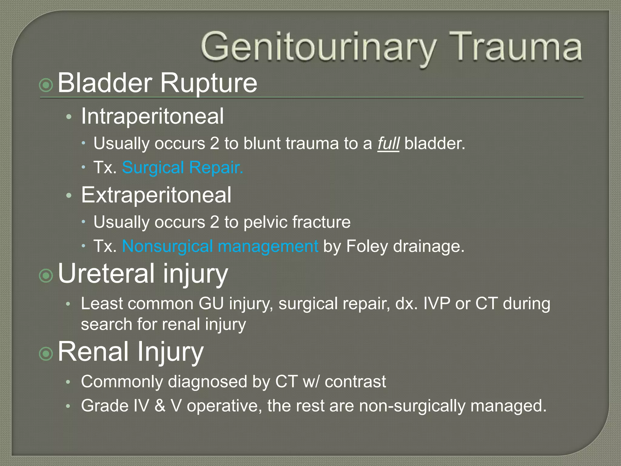 Trauma Presentation | PPTX