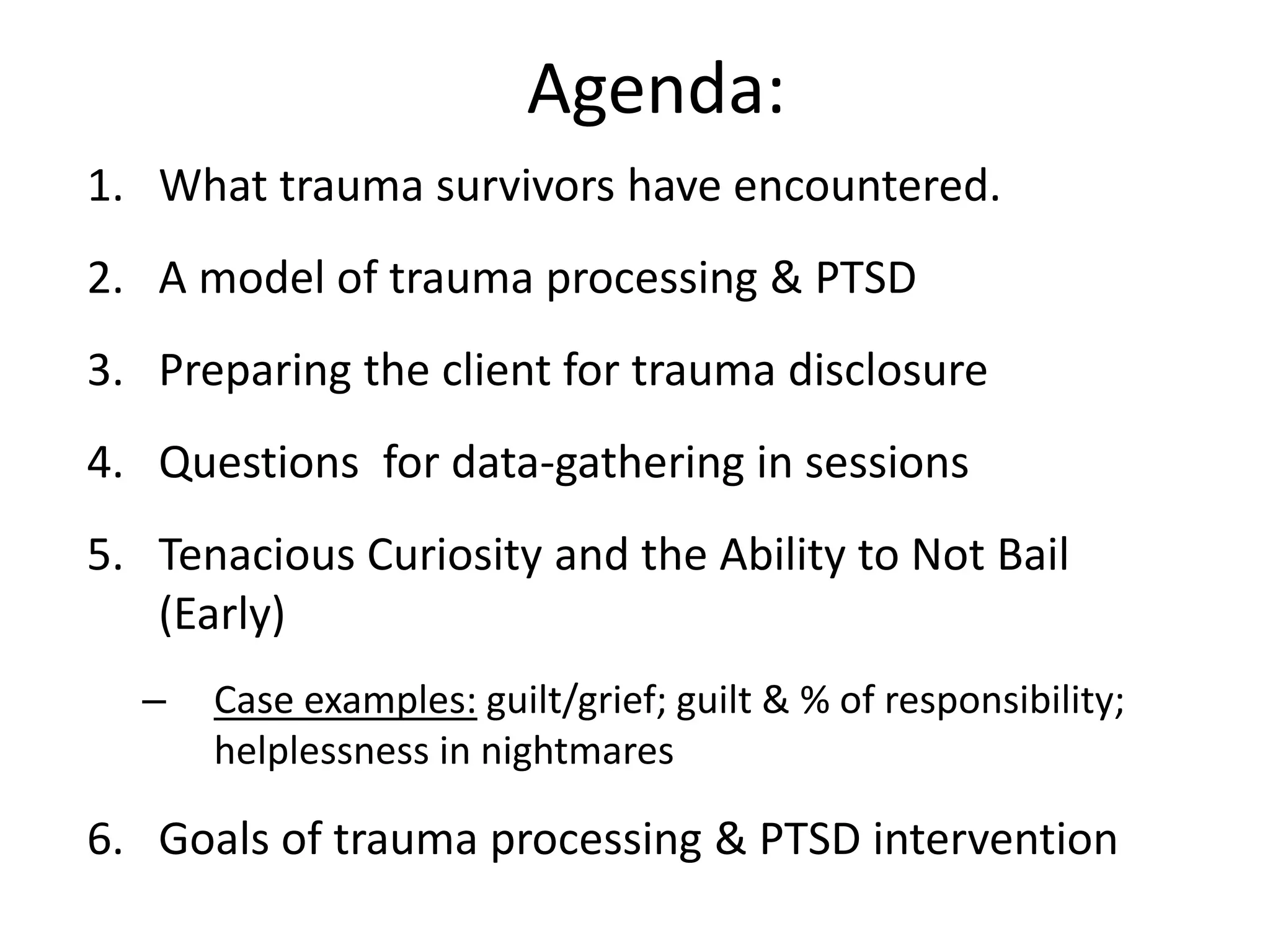 Trauma Processing | PPTX
