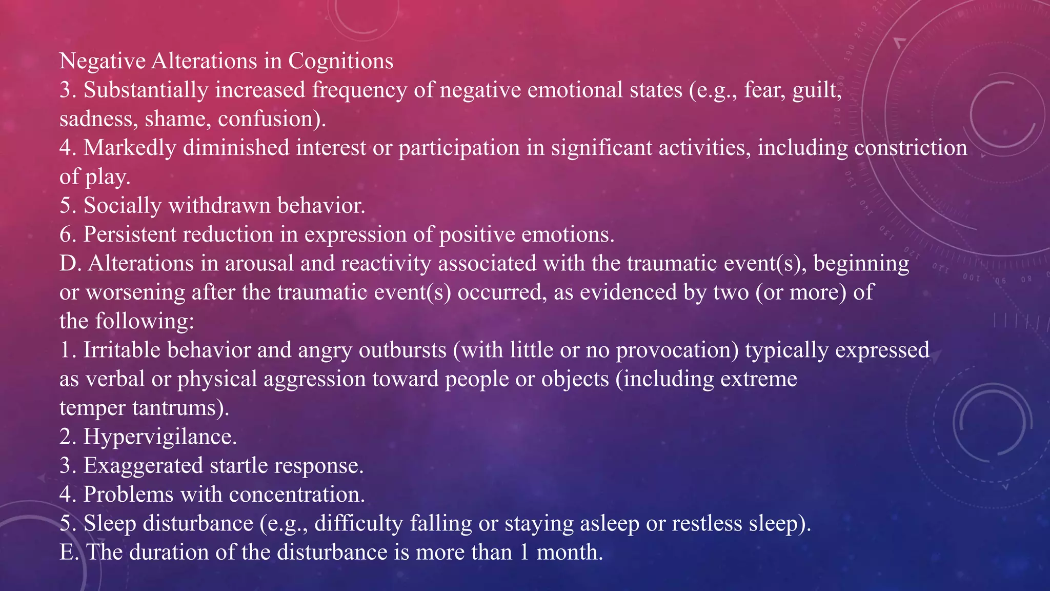 Trauma and stress related disorders | PPTX