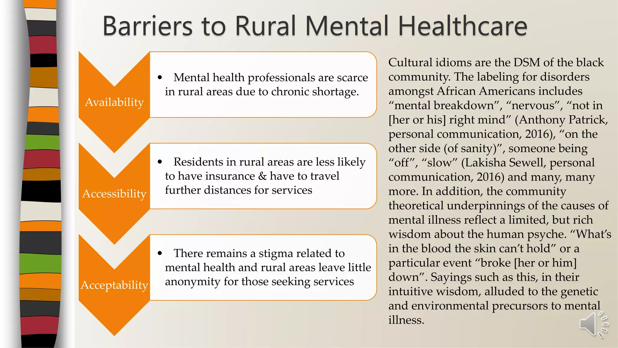 Mental Health & Rural America | PPTX