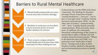 Mental Health & Rural America | PPTX
