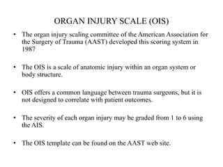 TRAUMA SCORING SYSTEM.pptx | Death, Injury, or Military Conflict ...
