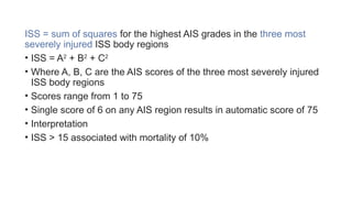 TRAUMA SCORING SYSTEM highly important topic in ortho | PPT