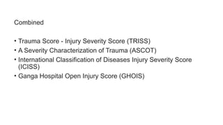 TRAUMA SCORING SYSTEM highly important topic in ortho | PPTX