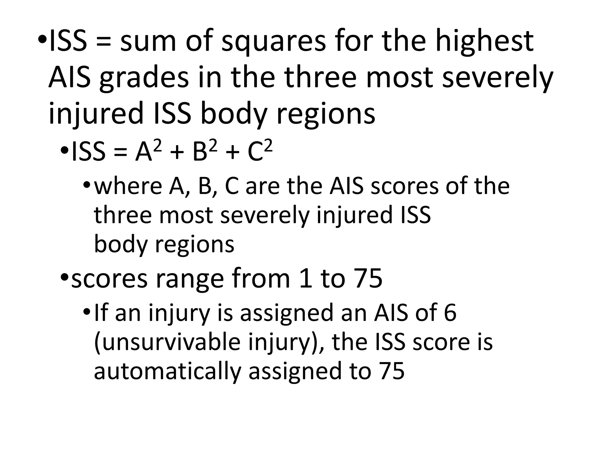 Polytrauma scoring systems | PPTX