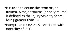 Polytrauma scoring systems | PPTX