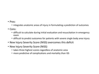 Polytrauma scoring systems | PPTX