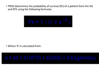 Polytrauma scoring systems | PPTX