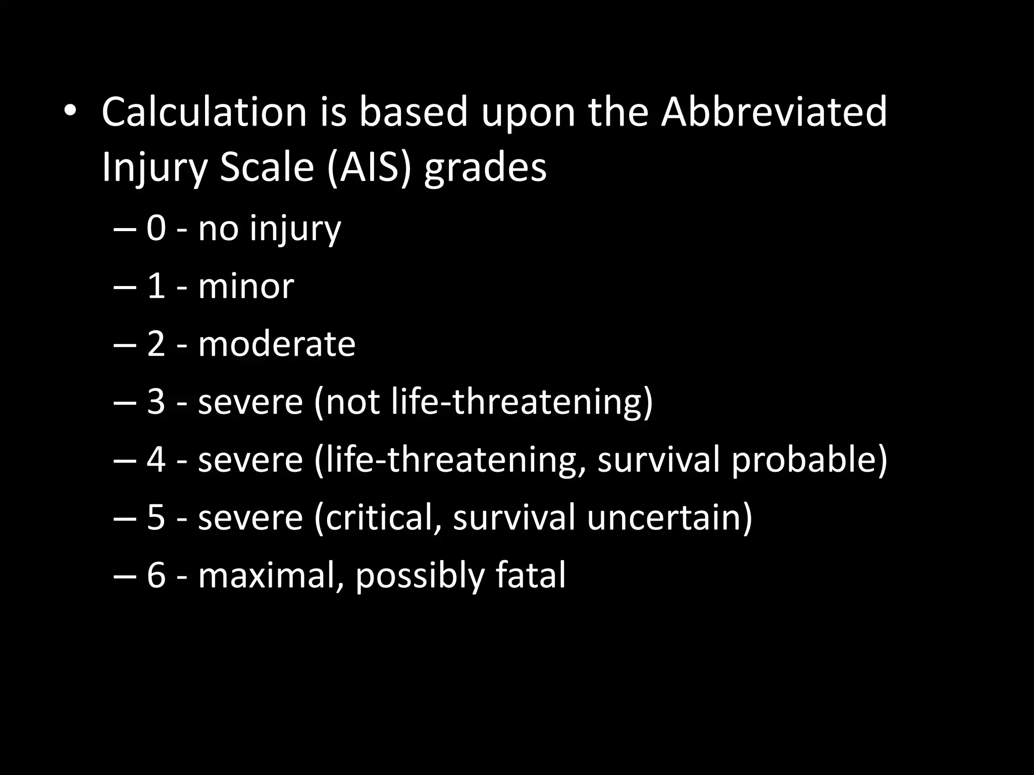 Trauma scoring systems | PPTX