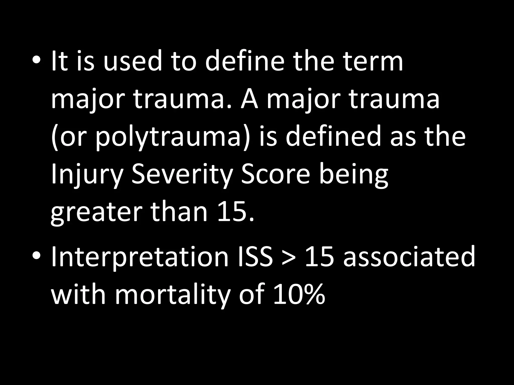 Trauma scoring systems | PPTX