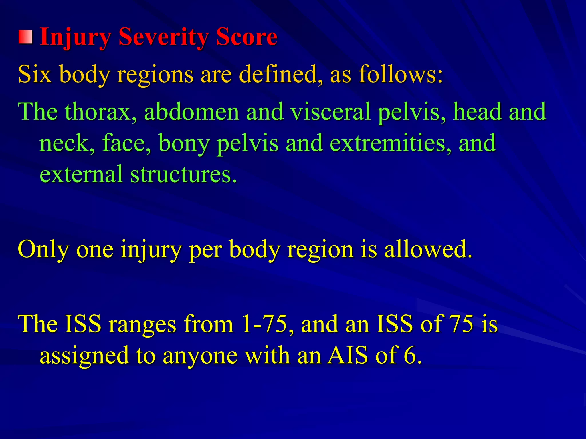 Trauma scoring systems | PDF