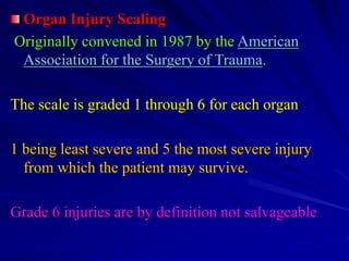 Trauma scoring systems | PDF