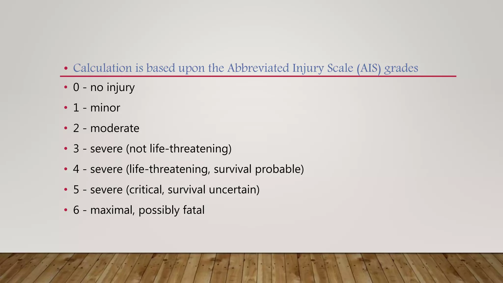 Trauma scoring systems | PPTX