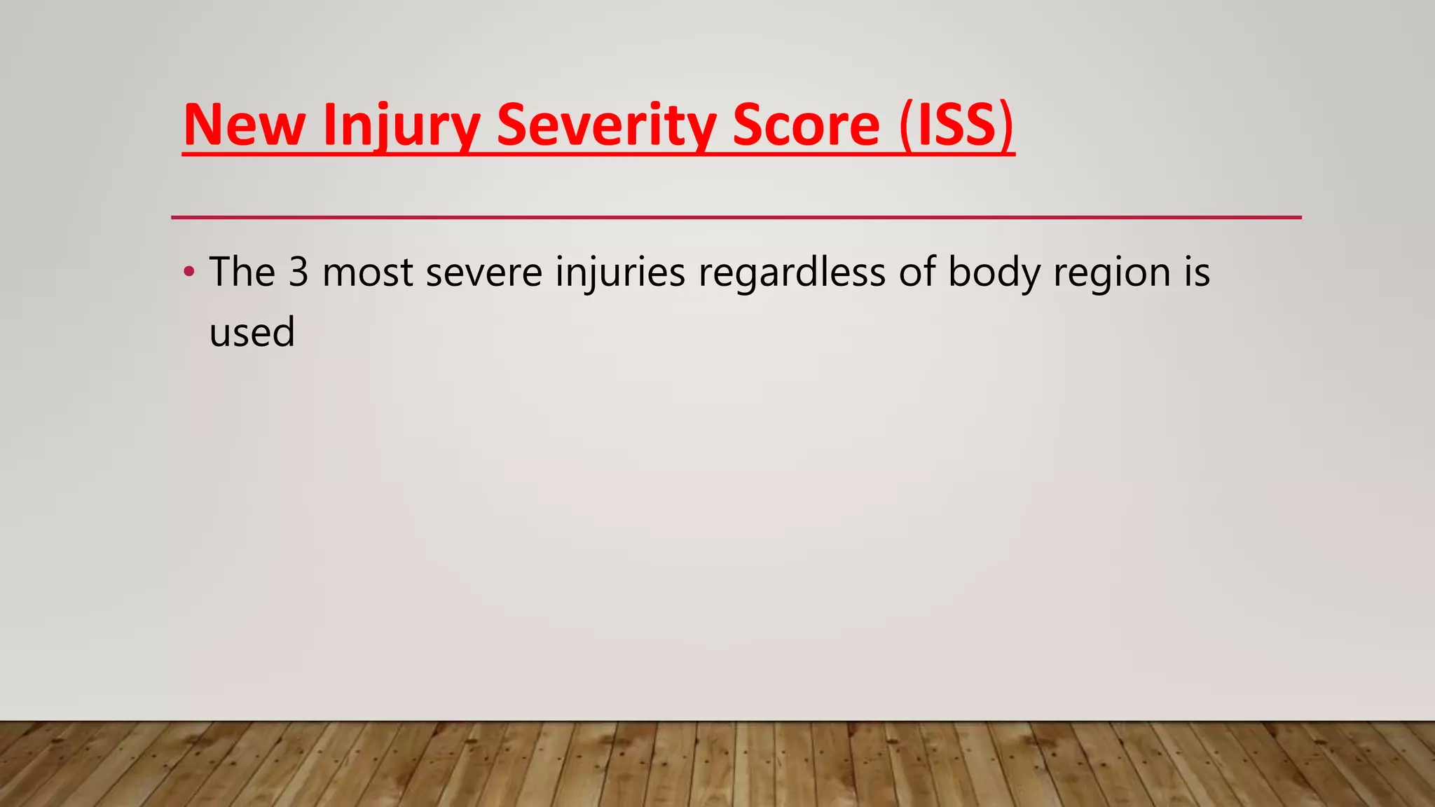 Trauma scoring systems | PPTX