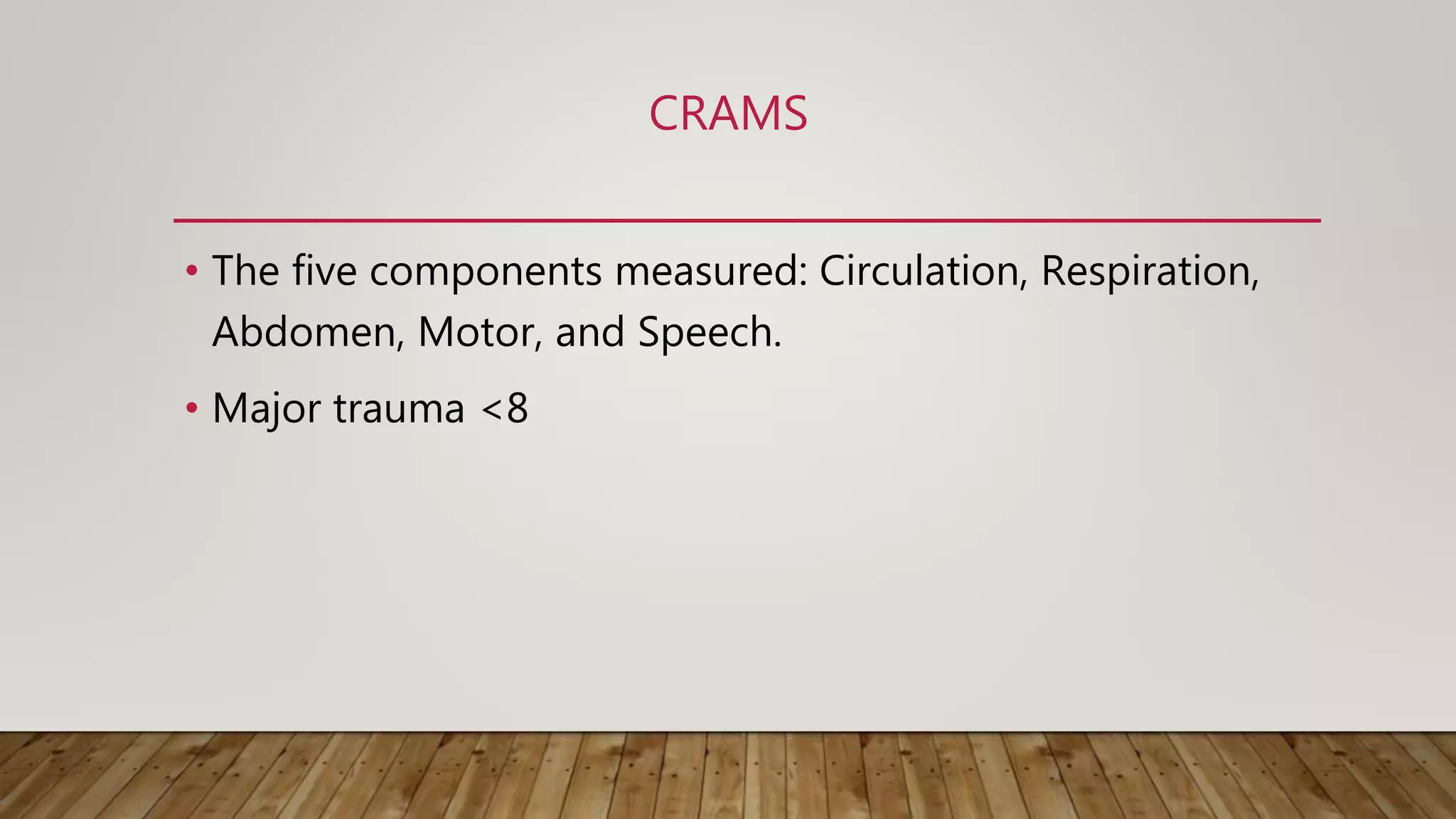 Trauma scoring systems | PPTX