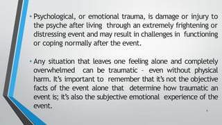 Trauma, Self Harm _ Stress Management | PDF
