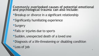 Trauma, Self Harm _ Stress Management | PDF