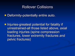 Trauma and mechanism of injuries | PPT