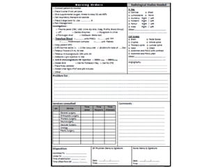 Trauma sheet project | PPTX