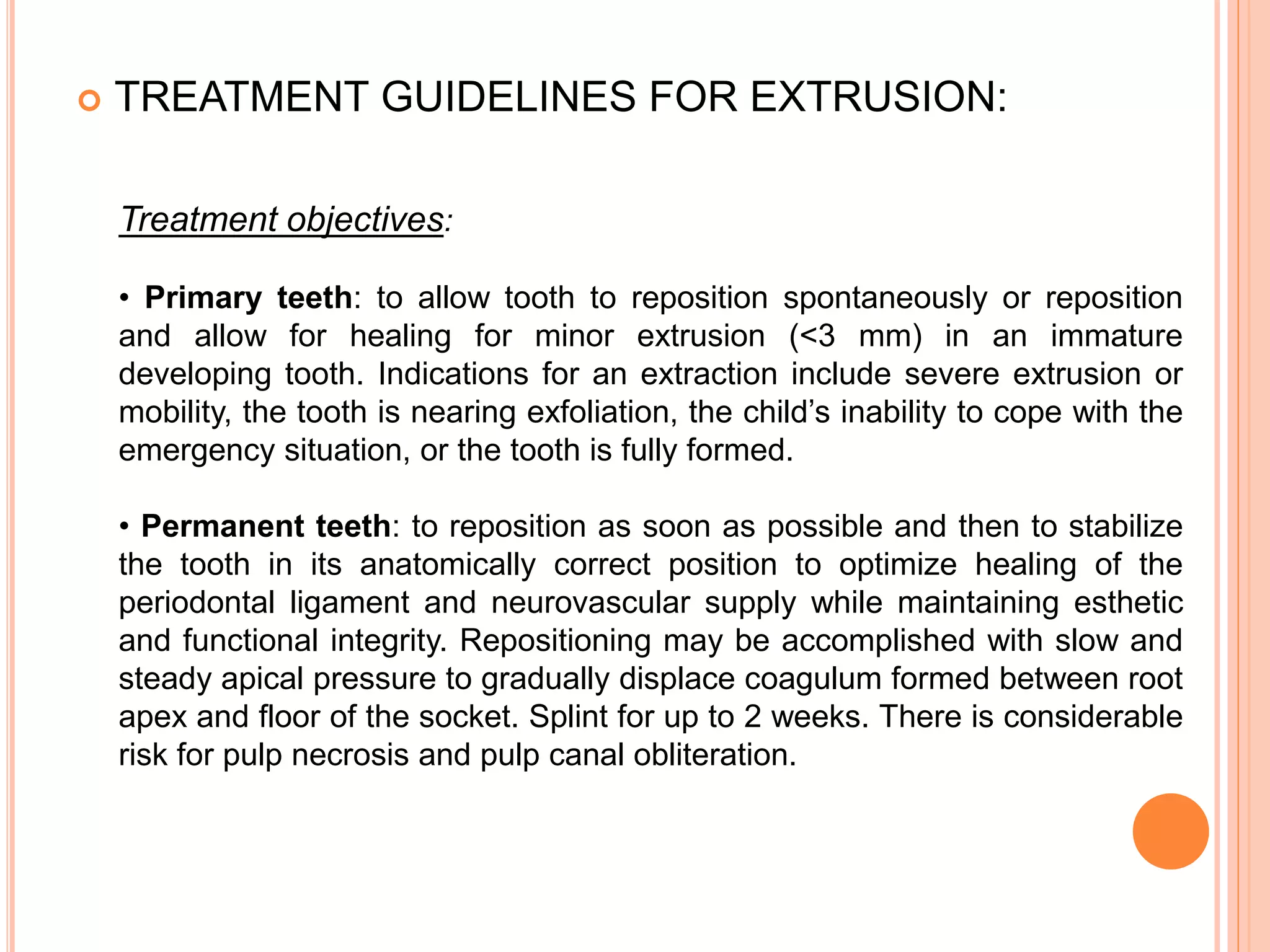 Traumatic injuries in pediatric dentistry | PPTX