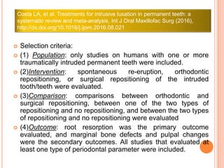 Traumatic injuries in pediatric dentistry | PPTX