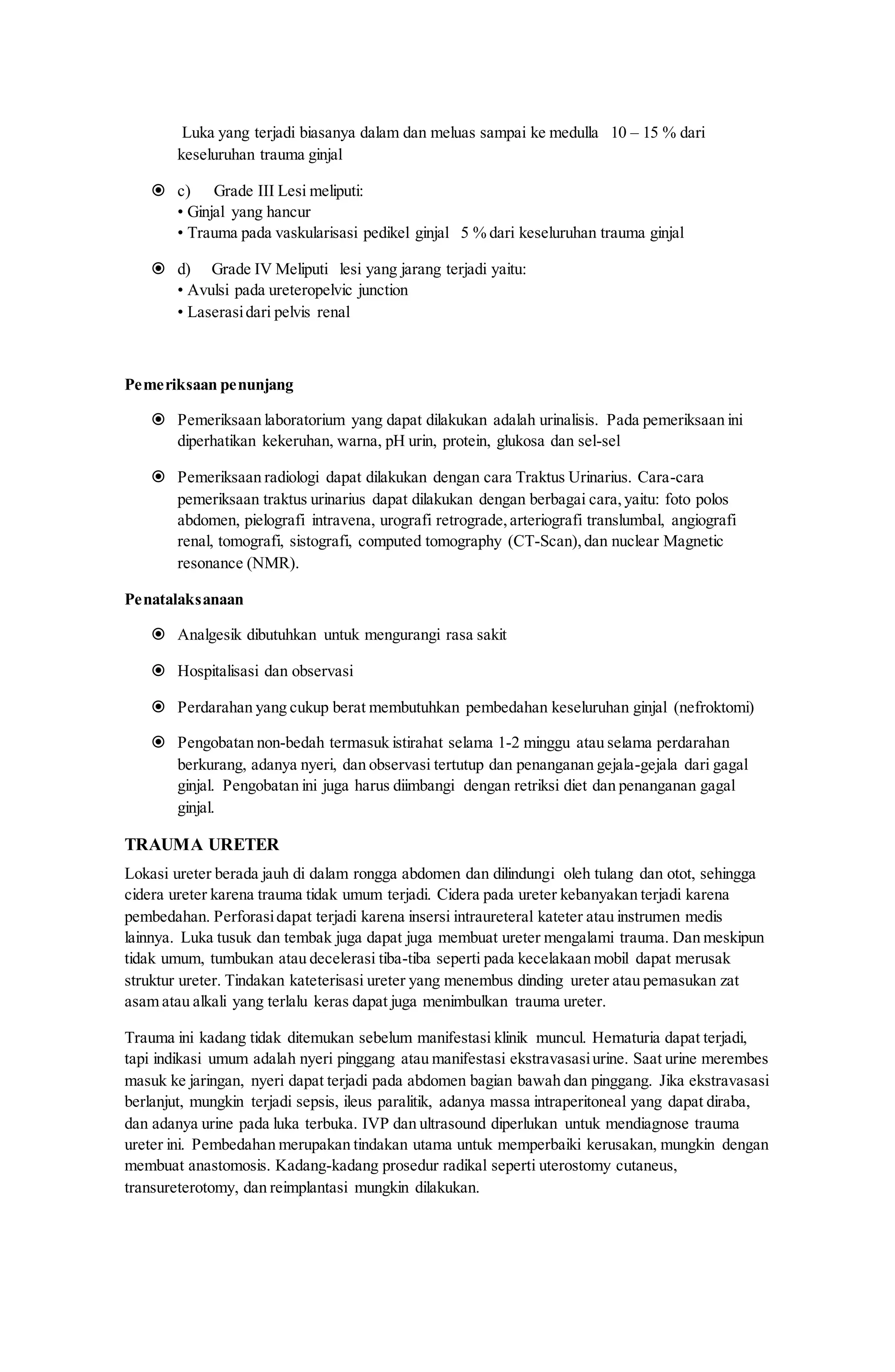TRAUMA SISTEM PERKEMIHAN | DOCX