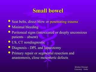 Trauma special abdominal injuries lecture.ppt
