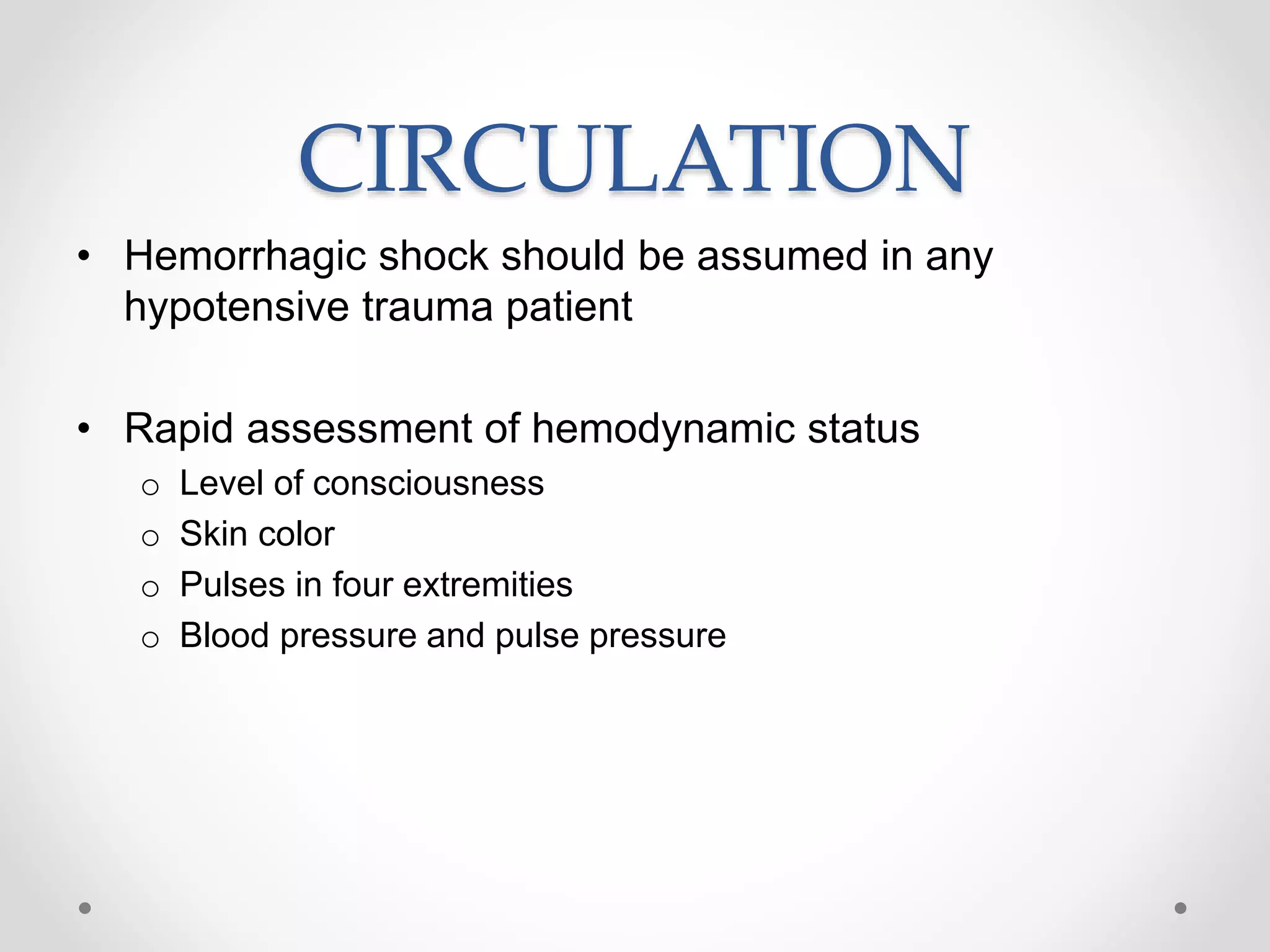 Trauma survey | PPTX