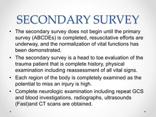 Trauma survey | PPTX