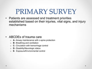 Trauma survey | PPT