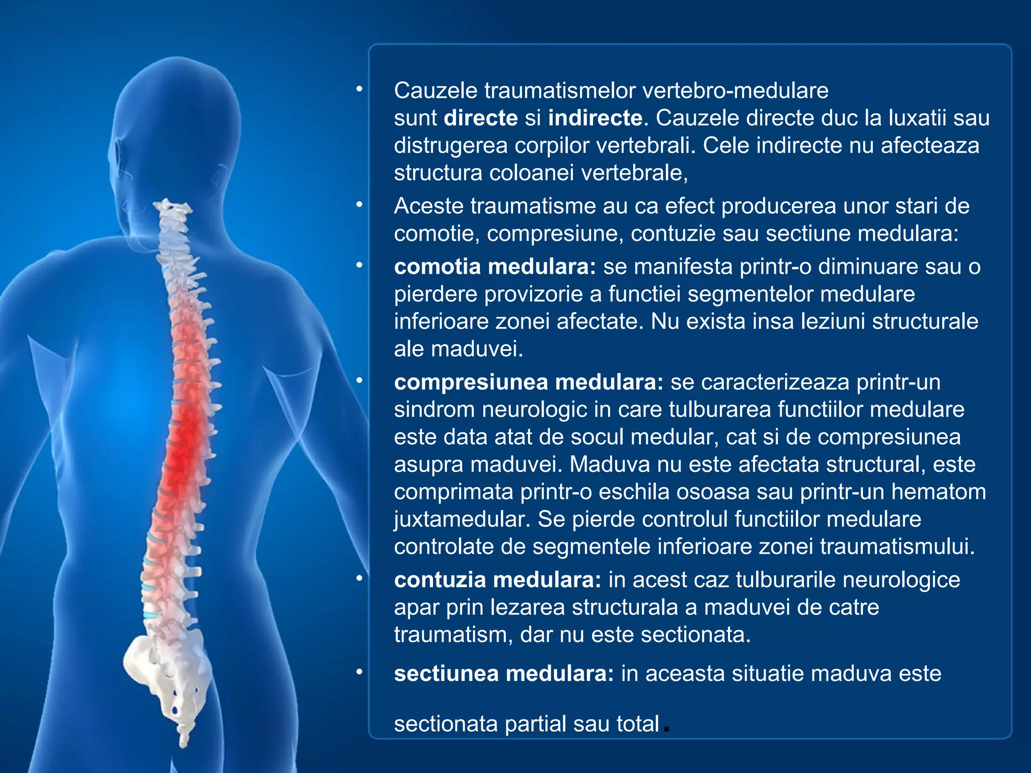 Traumat.vertebro medulare | PPT