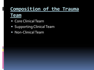 Trauma team policy orientation | PPT