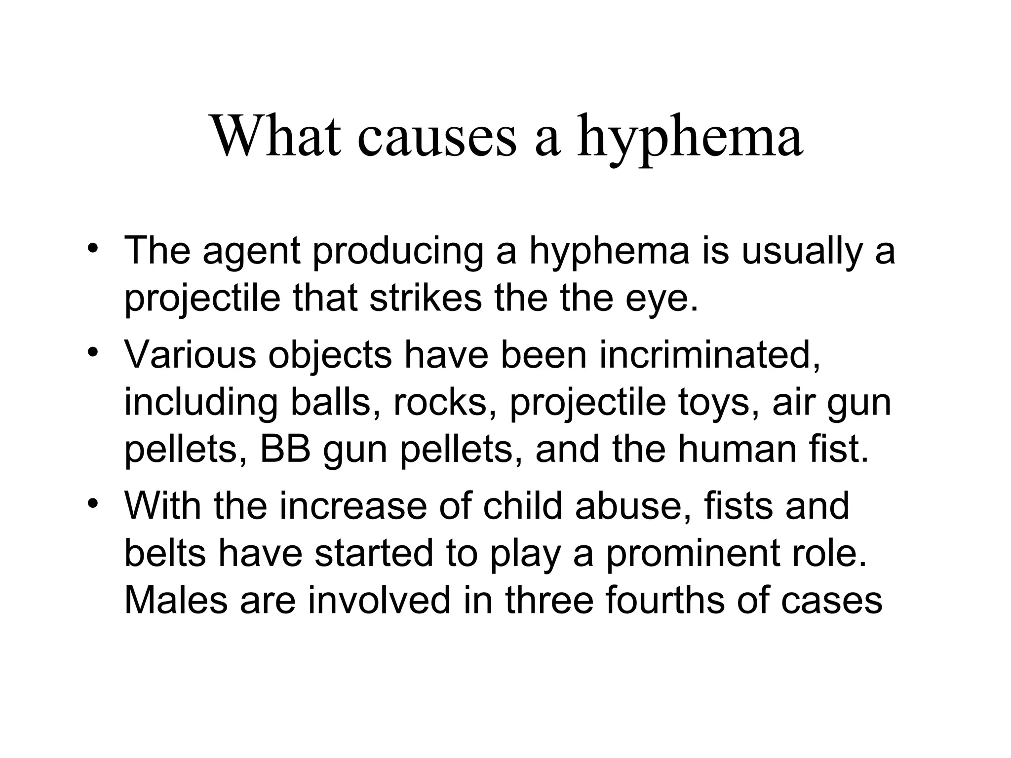 Traumatic Hyphema | PPT