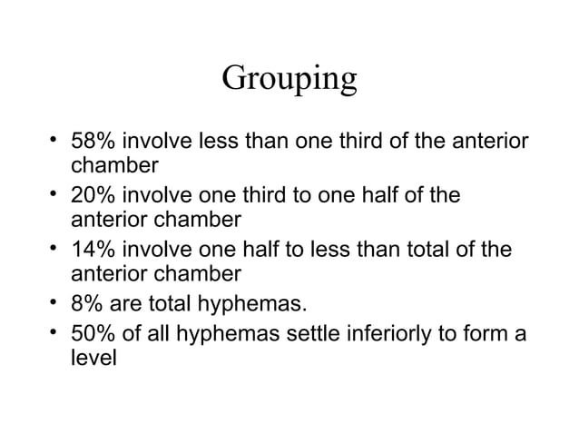 Traumatic Hyphema | PPT