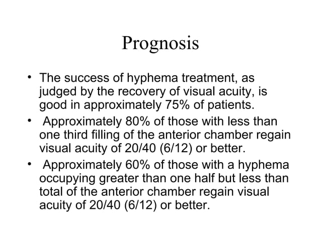 Traumatic Hyphema | PPT
