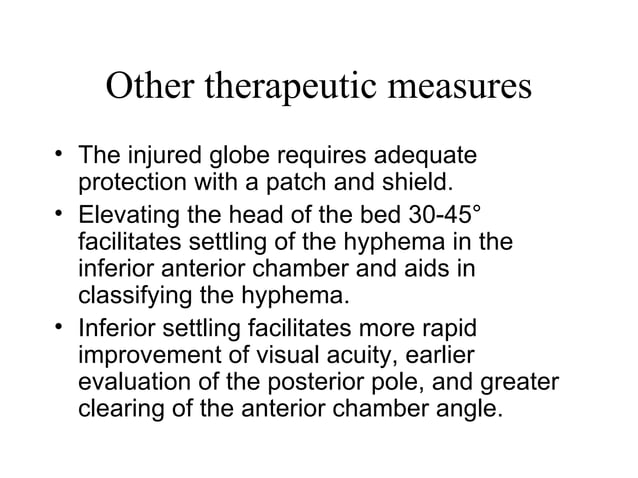 Traumatic Hyphema | PPT
