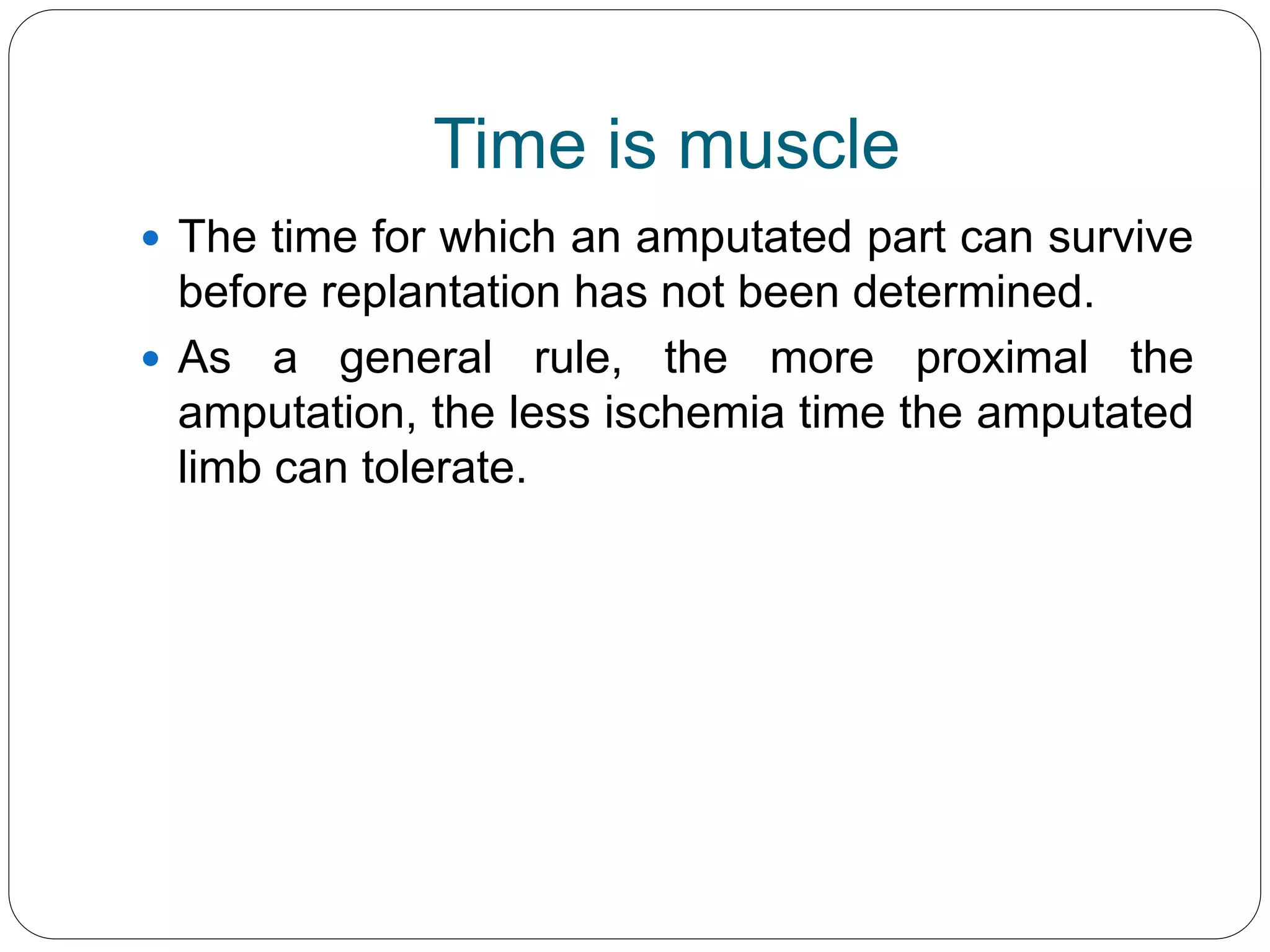 Traumatic amputations | PPTX