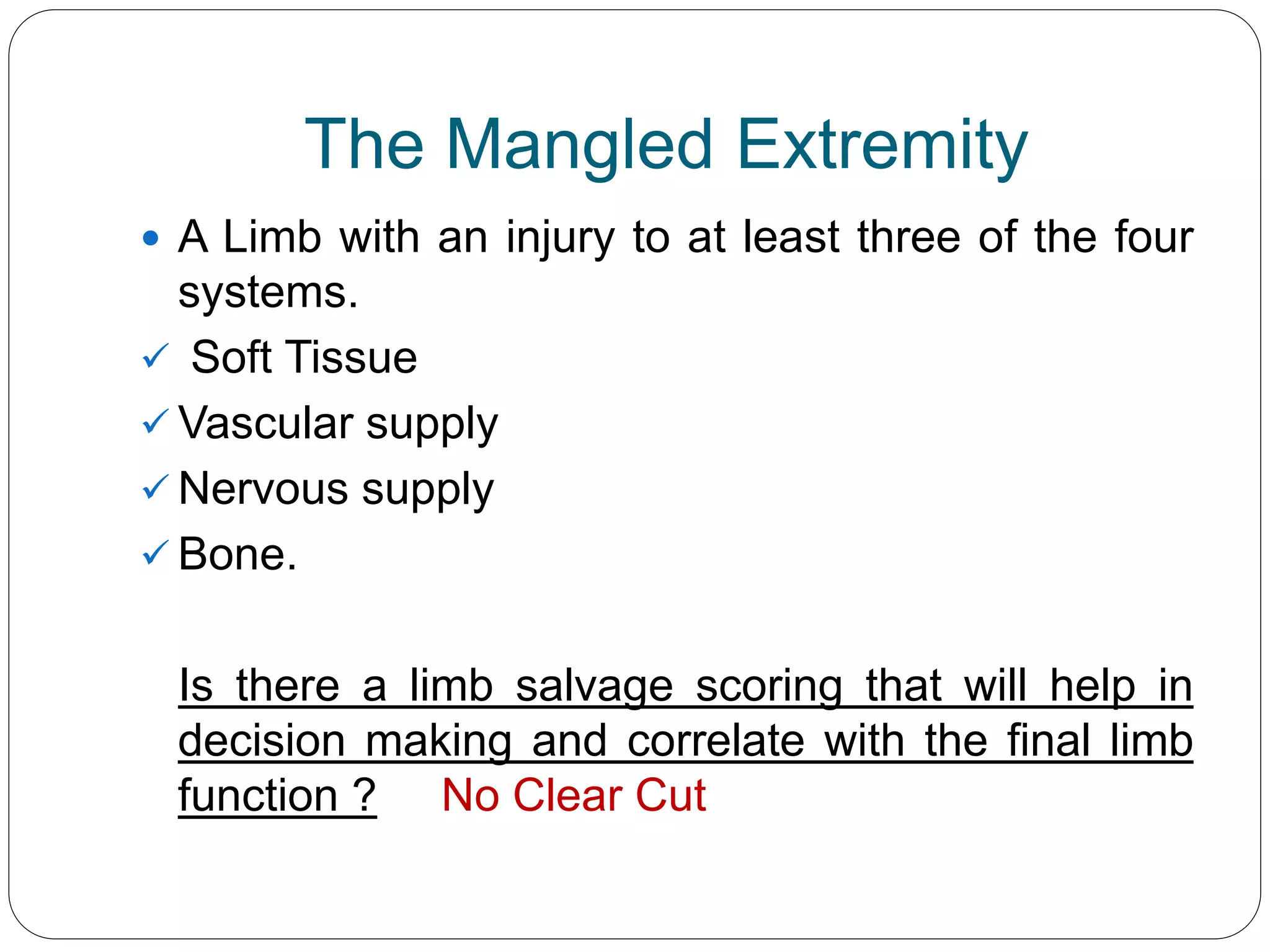Traumatic amputations | PPTX