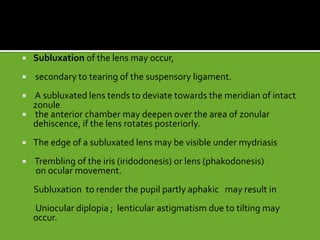 Traumatic and complicated cataract | PPTX