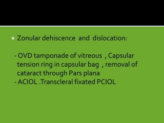 Traumatic and complicated cataract | PPTX