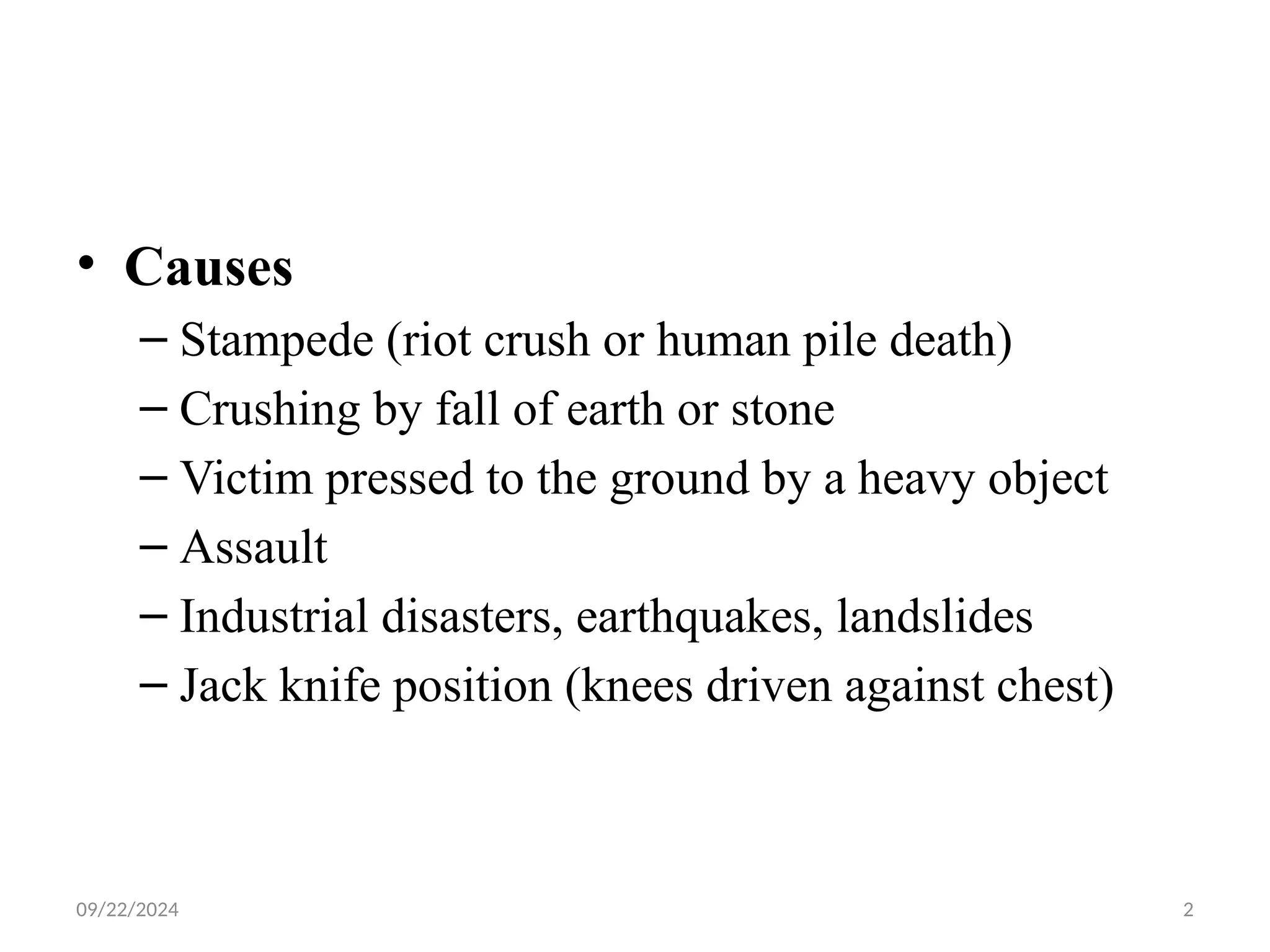 Traumatic and sexual asphyxia Forensic Medicine | PPTX