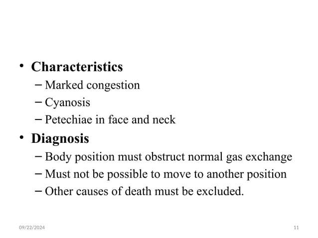 Traumatic and sexual asphyxia Forensic Medicine | PPTX