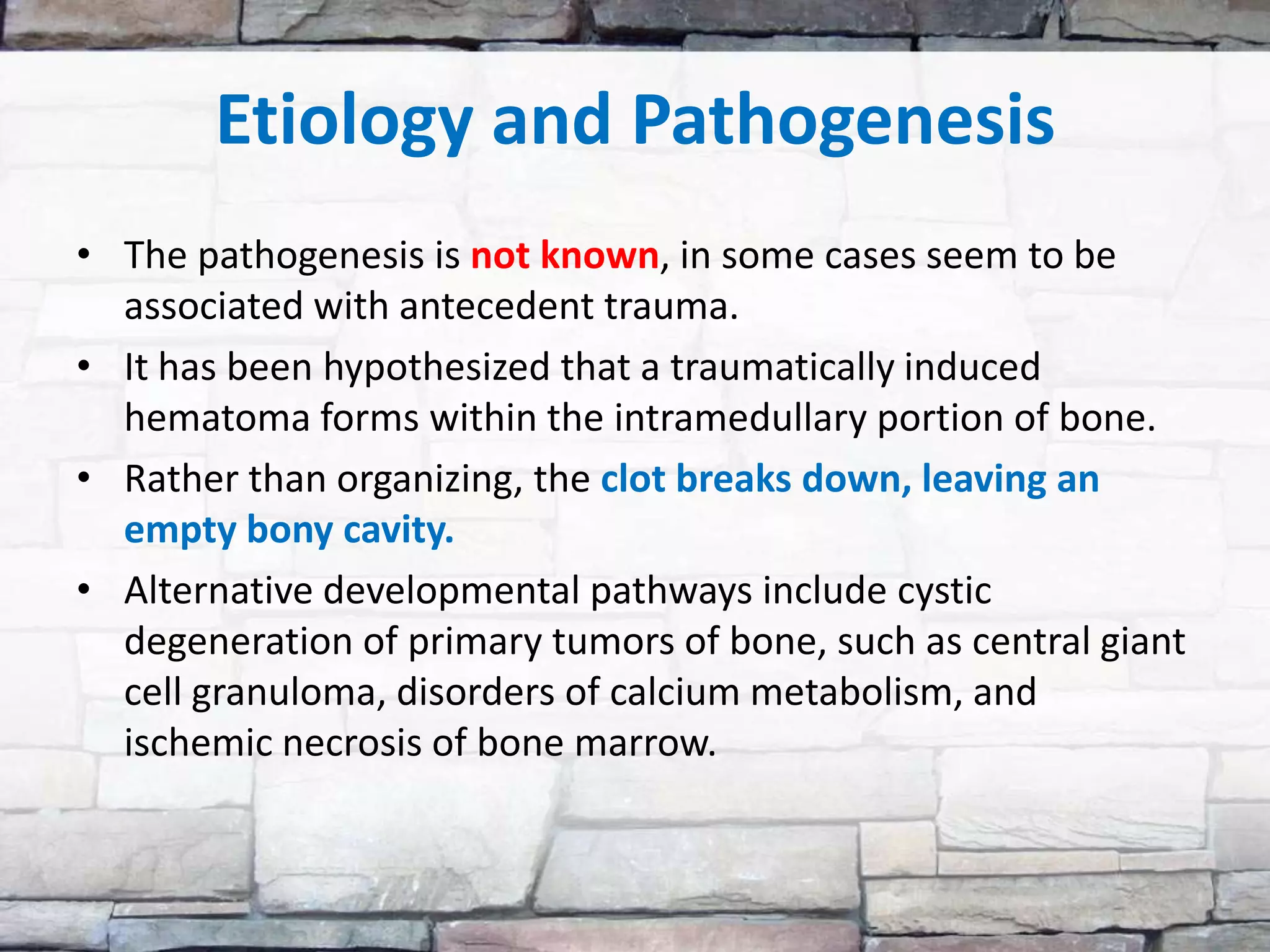 Traumatic bone cyst | PPTX