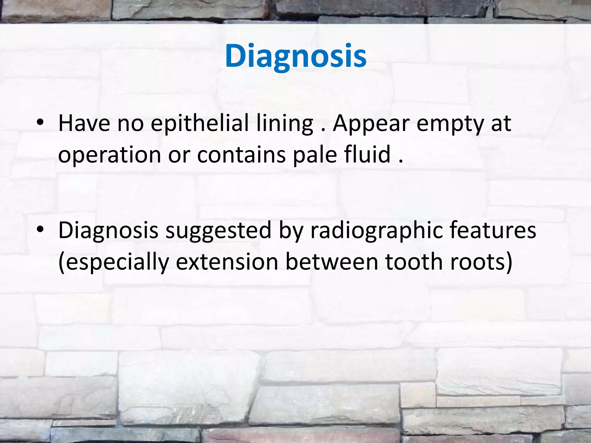 Traumatic bone cyst | PPTX